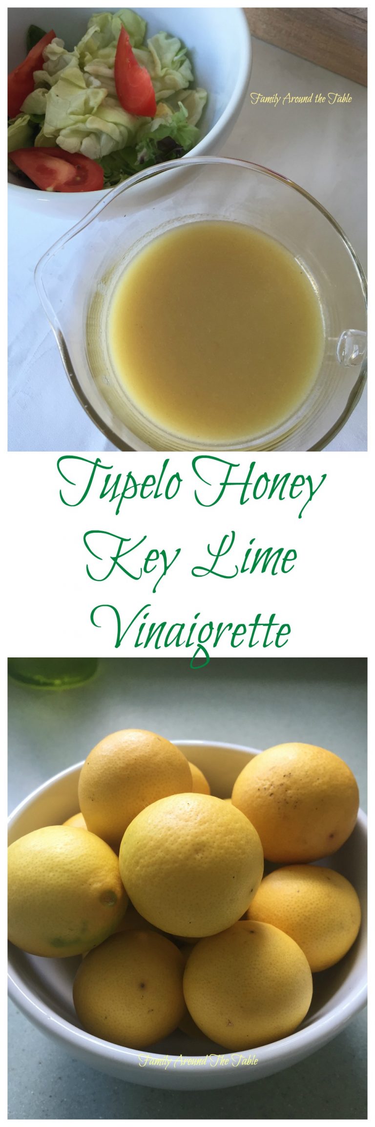 Tupelo Honey Key Lime Vinaigrette - For Salads or A Marinade