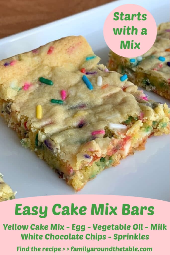 Easy Cake Mix Bars • Family Around the Table
