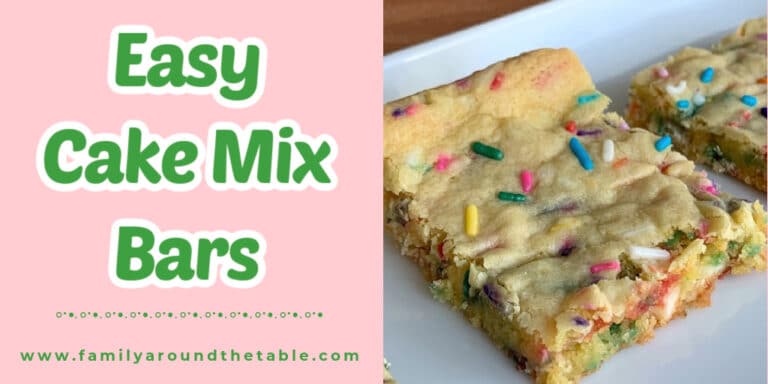 Easy Cake Mix Bars • Family Around the Table