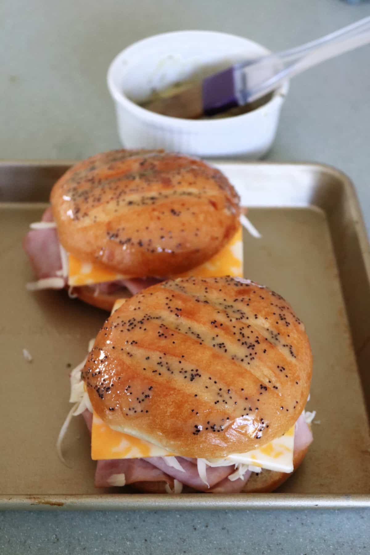 Hot Colby Ham Sandwiches • Family Around the Table