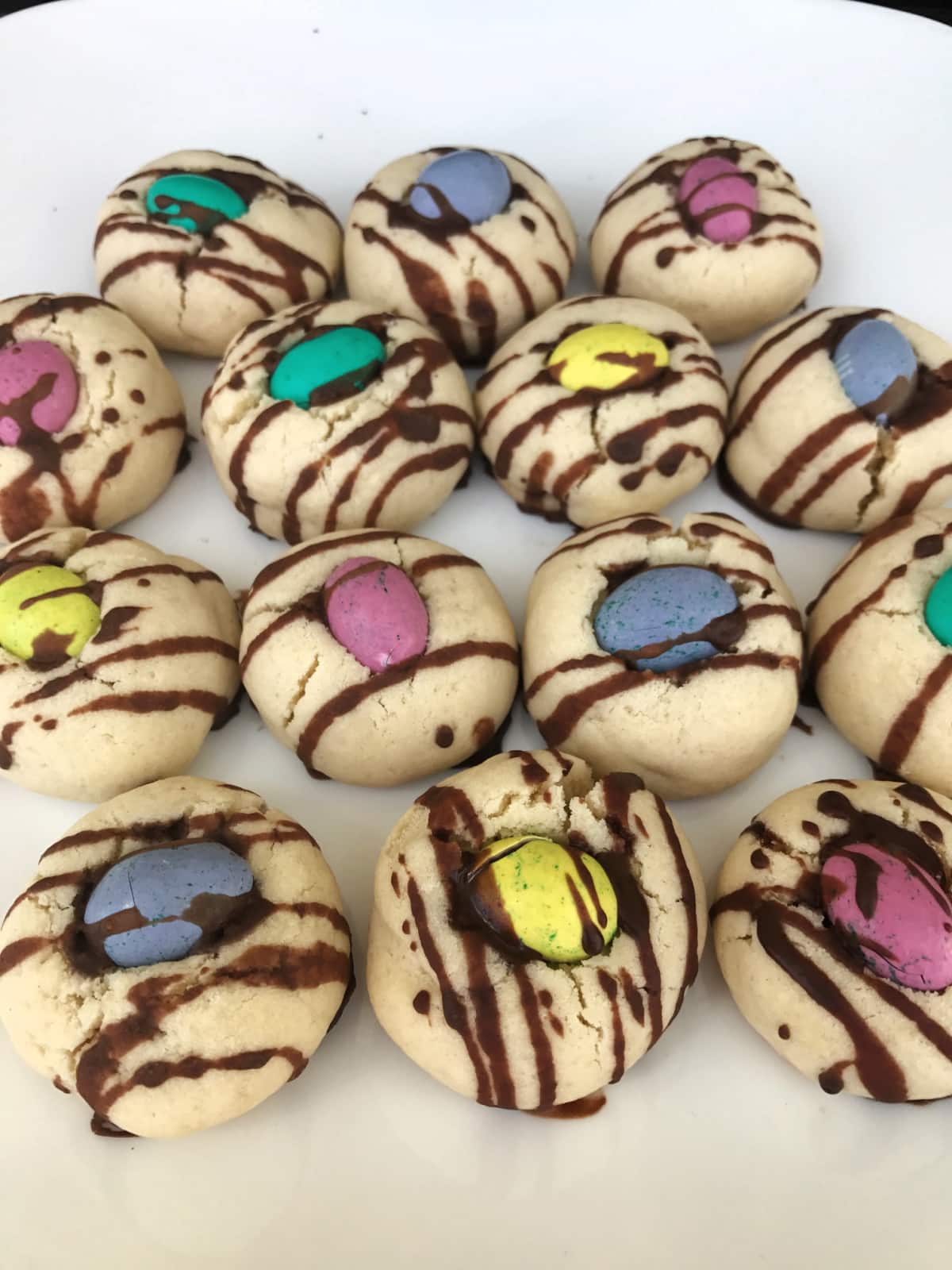 Festive Easter Thumbprint Cookies • Family Around the Table