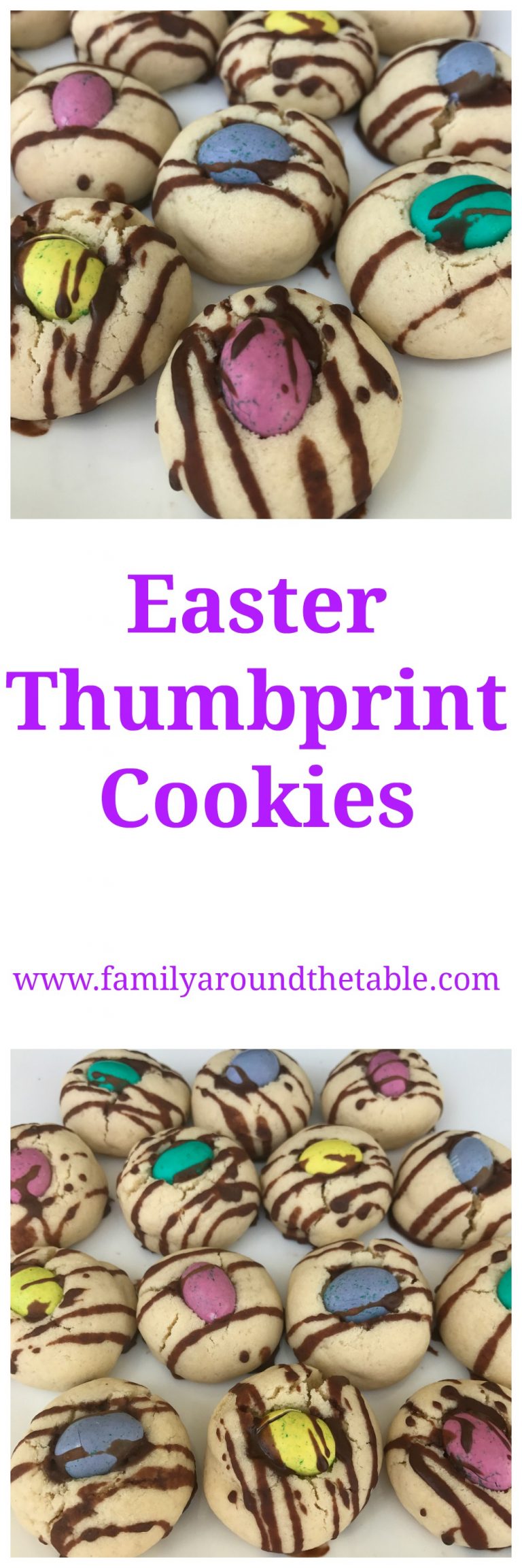 Festive Easter Thumbprint Cookies • Family Around the Table