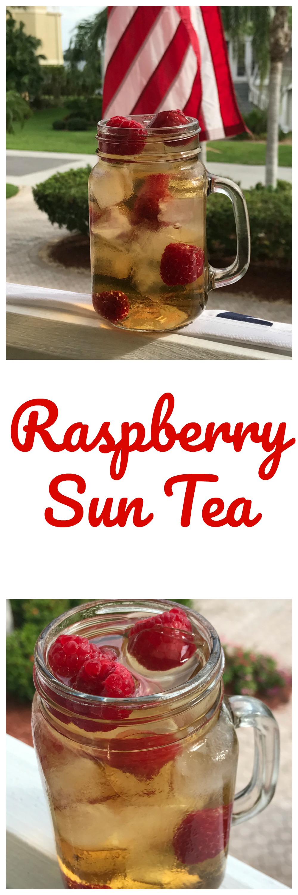 Raspberry Sun Tea