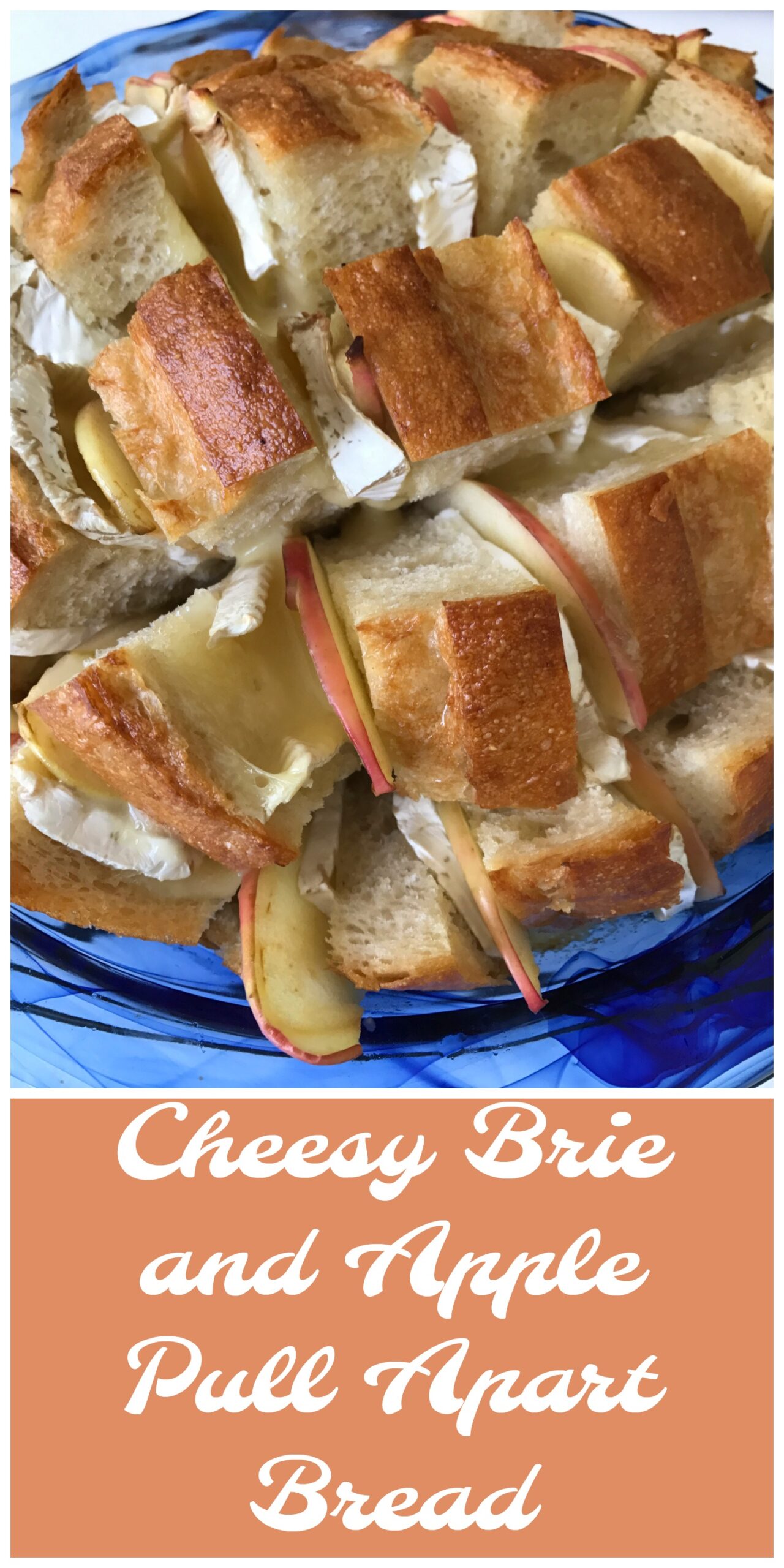 Cheesy Brie and Apple Pull Apart Bread