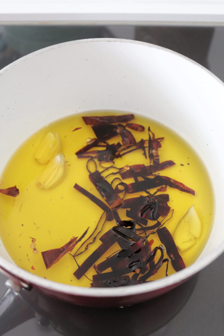Guajillo Chile Pepper and Garlic Oil - Makes a Great Gift