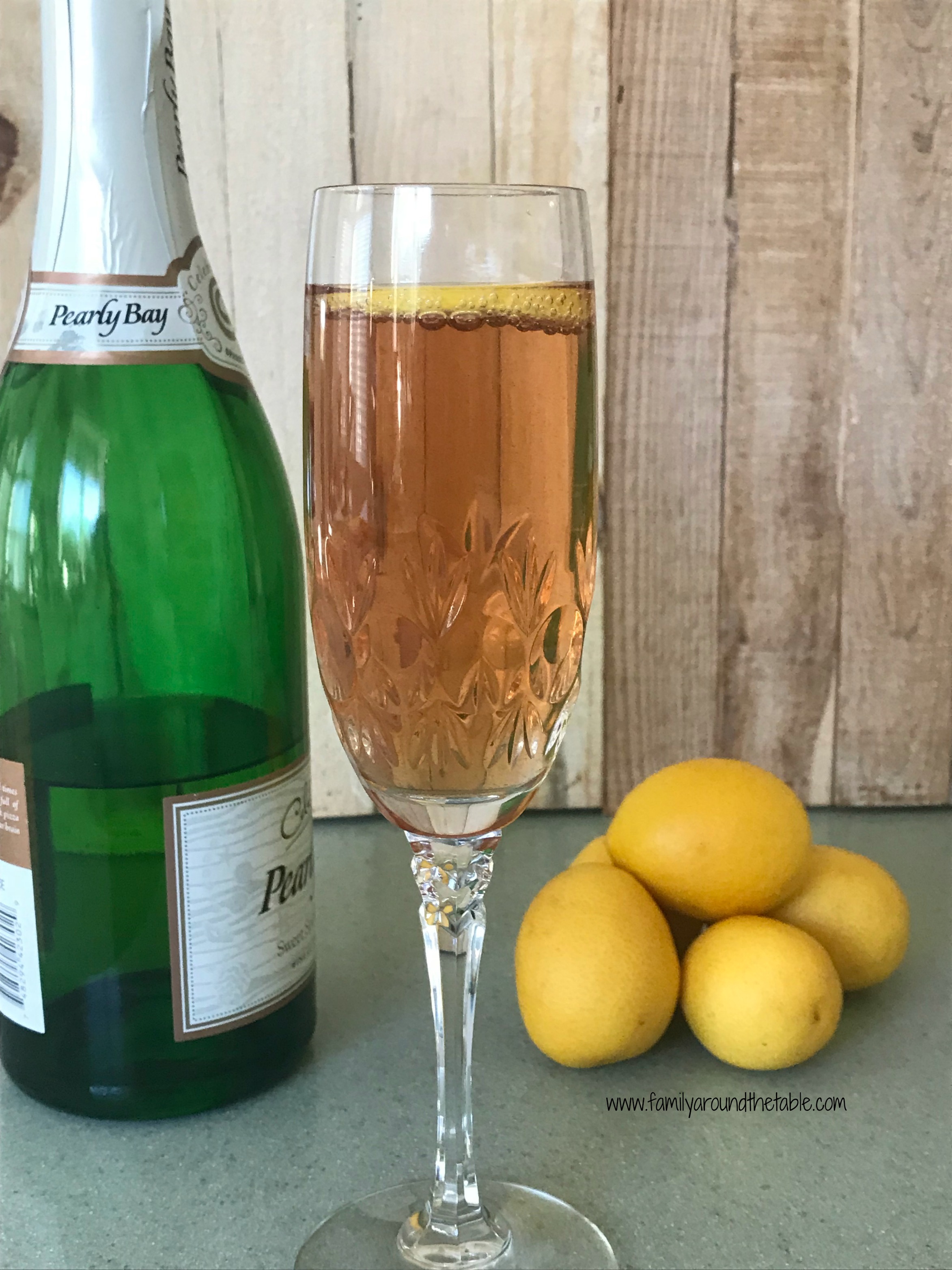 Cranberry Key Lime Mimosa • Family Around the Table