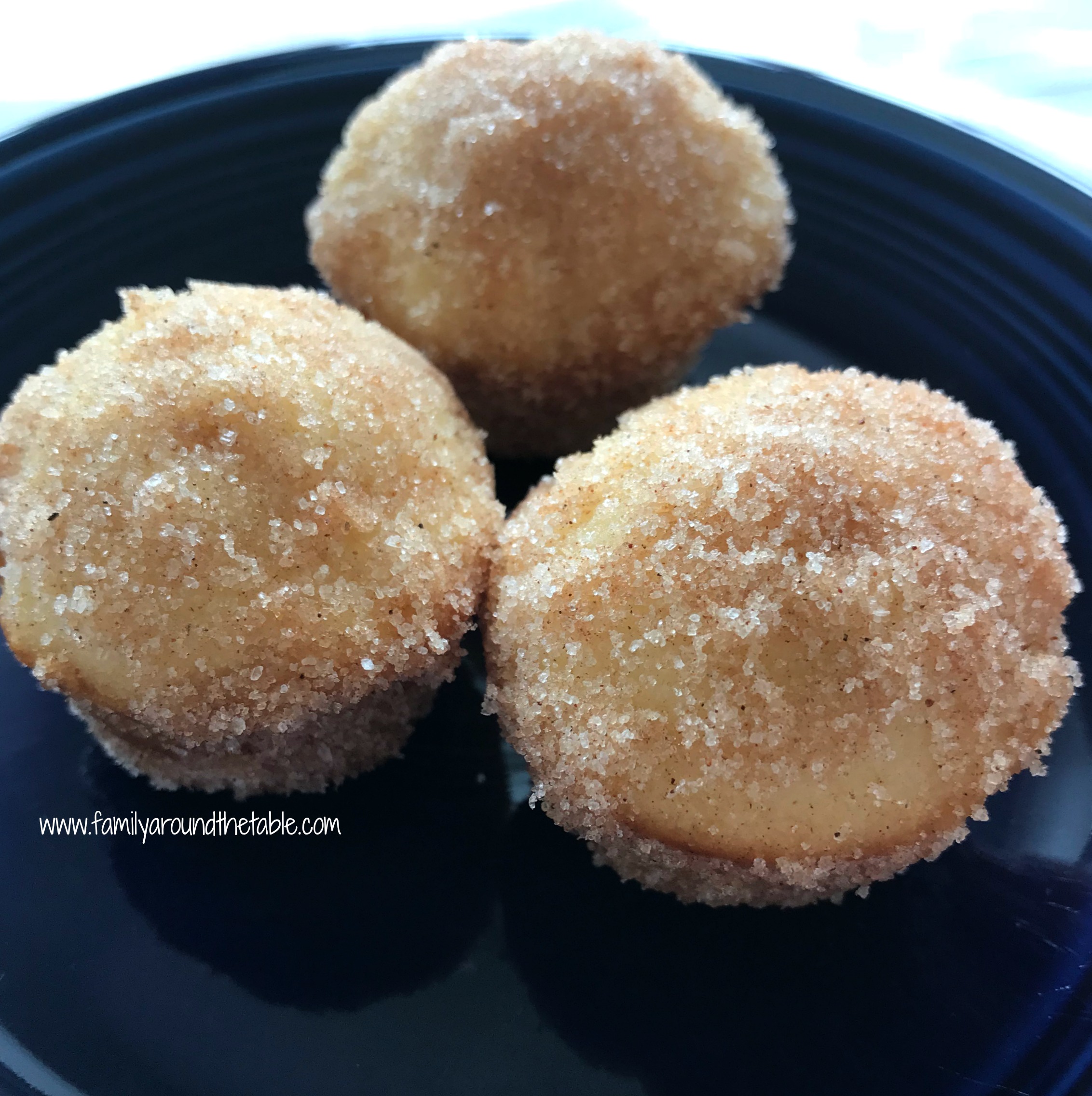 Mini Cinnamon Sugar Muffins • Family Around the Table