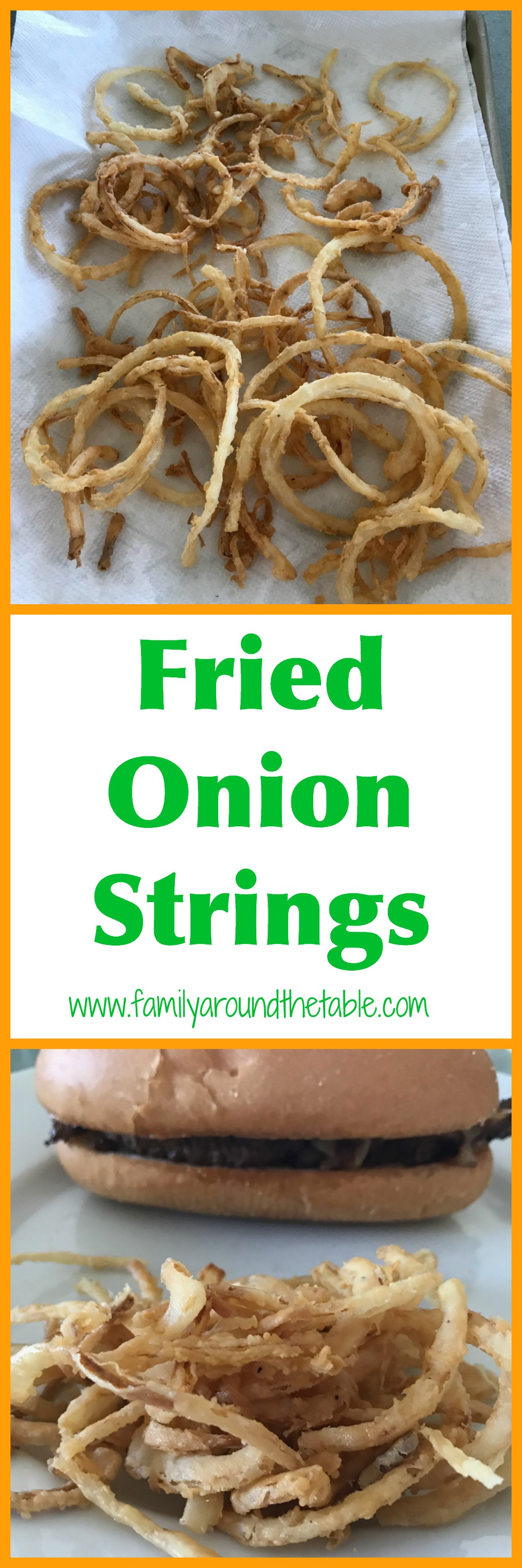 Fried Onion Strings • Family Around the Table
