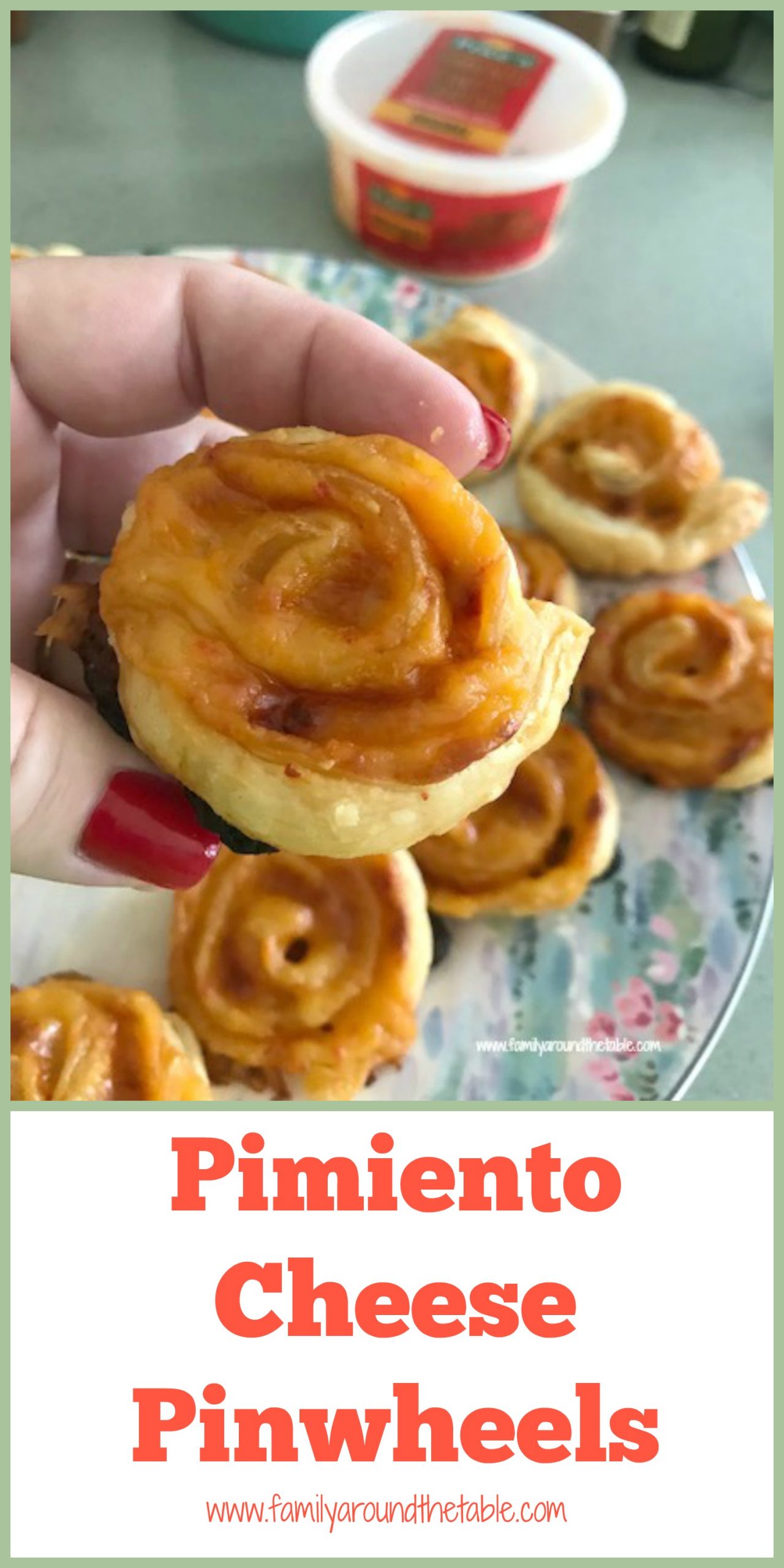 Pimiento Cheese Pinwheels • Family Around the Table