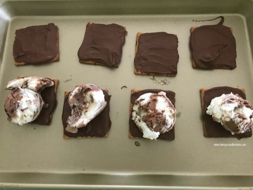 Chocolate Ice Cream Sandwich Squares • Family Around the Table