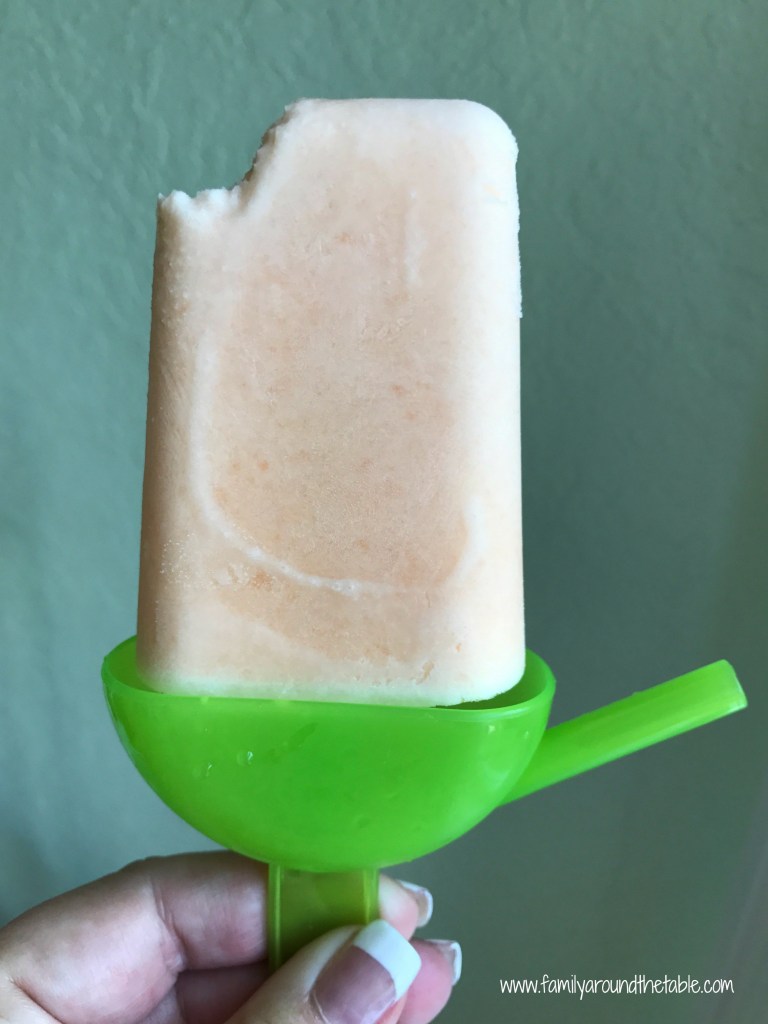 Creamy Cantaloupe Pops • Family Around the Table