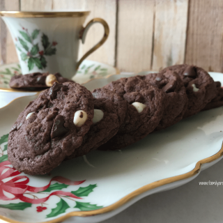 Double Chocolate White Chip Cookies - Start with a Mix
