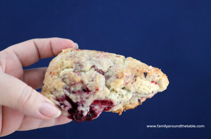 Mixed Berry Scones • Family Around the Table