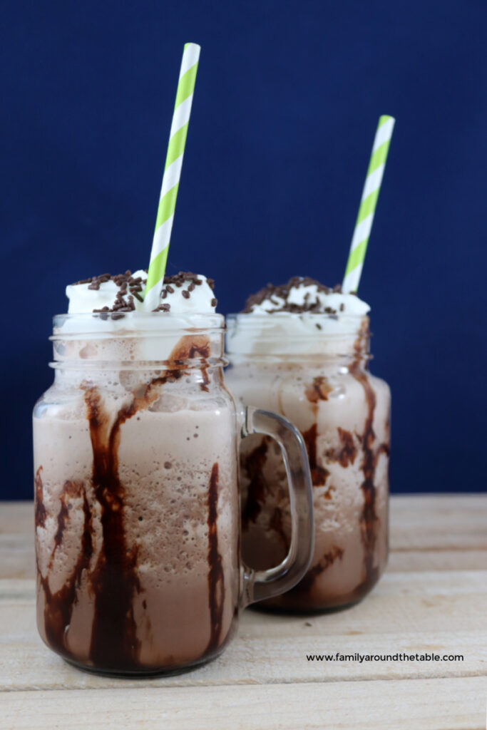 Frozen Hot Chocolate Recipe • Family Around the Table