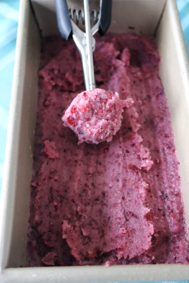 Easy Refreshing Grape Sorbet (3 Ingredients)