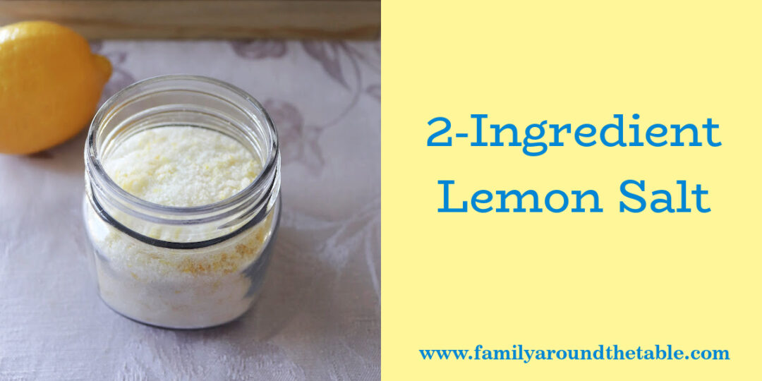 Easy 2 Ingredient Lemon Salt