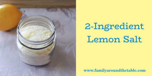 Easy 2 Ingredient Lemon Salt