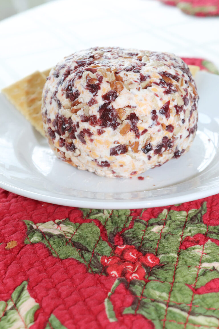 Delicious Cranberry Pecan Cheese Ball • Family Around the Table