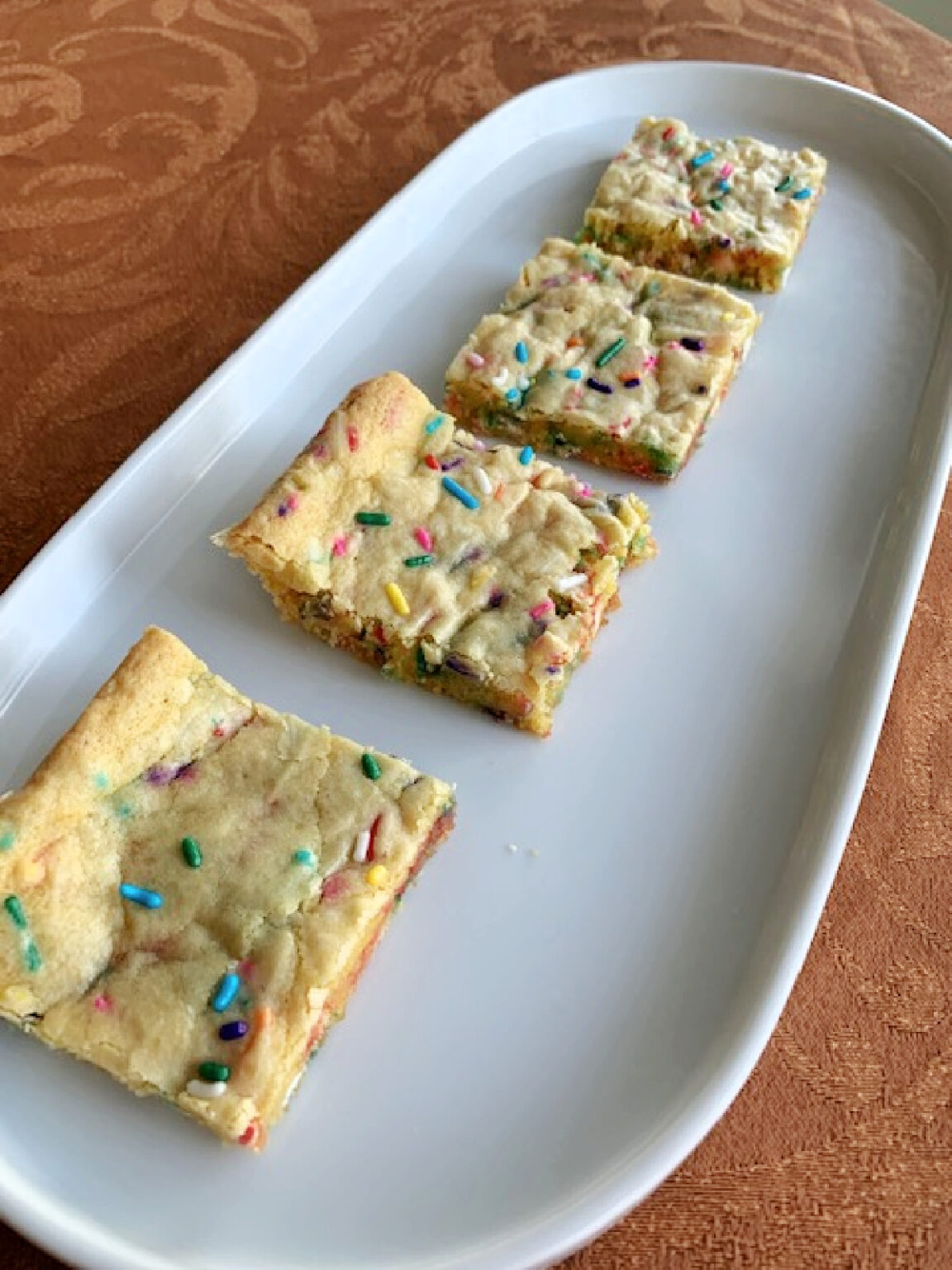 Funfetti Cookie Bars - Start with a Cake Mix