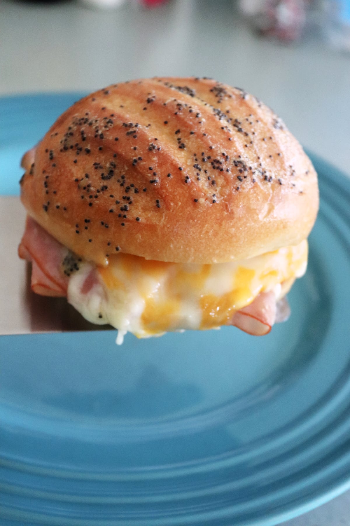 Hot Colby Ham Sandwiches • Family Around the Table