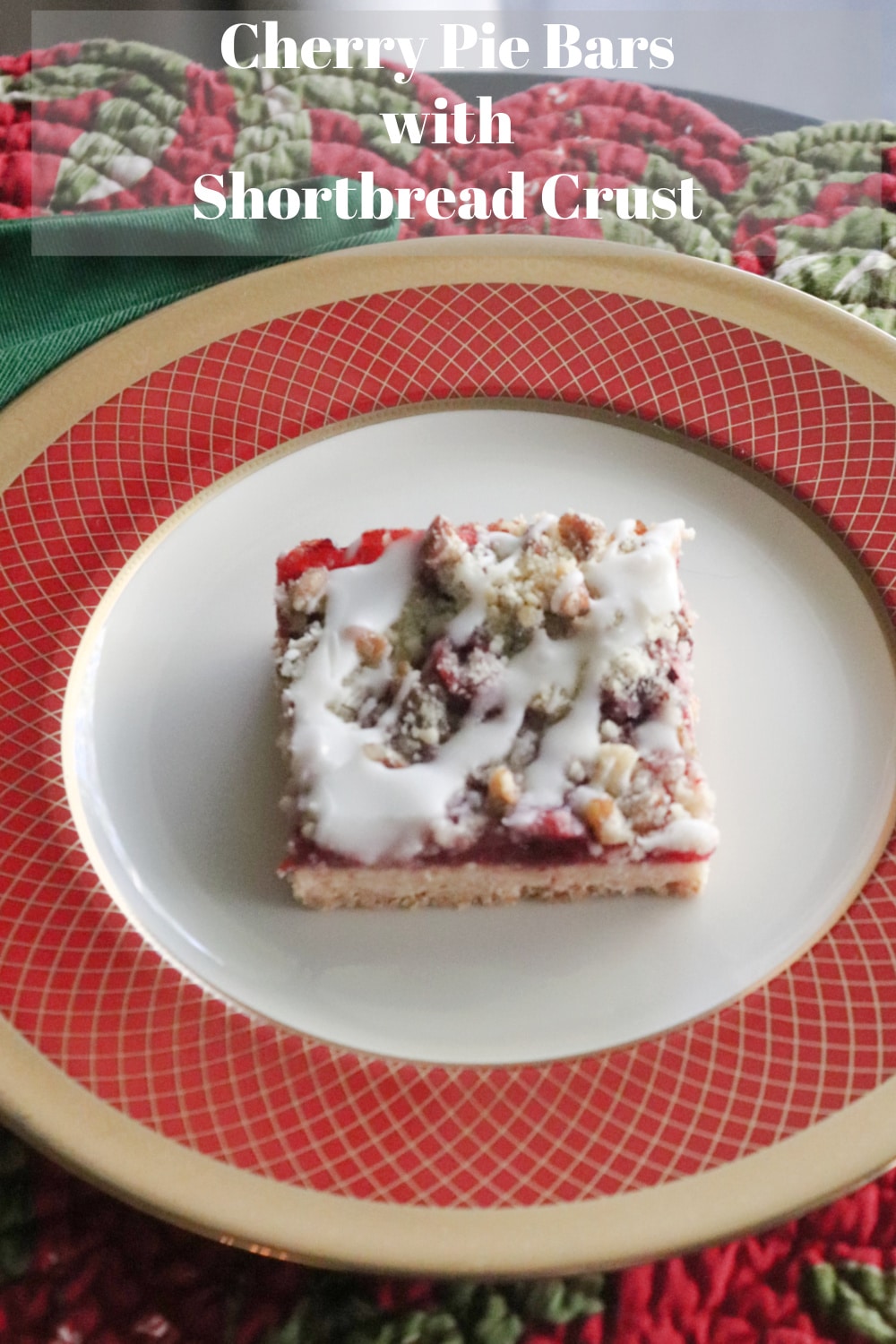Easy Cherry Pie Bars with Shortbread Crust Recipe