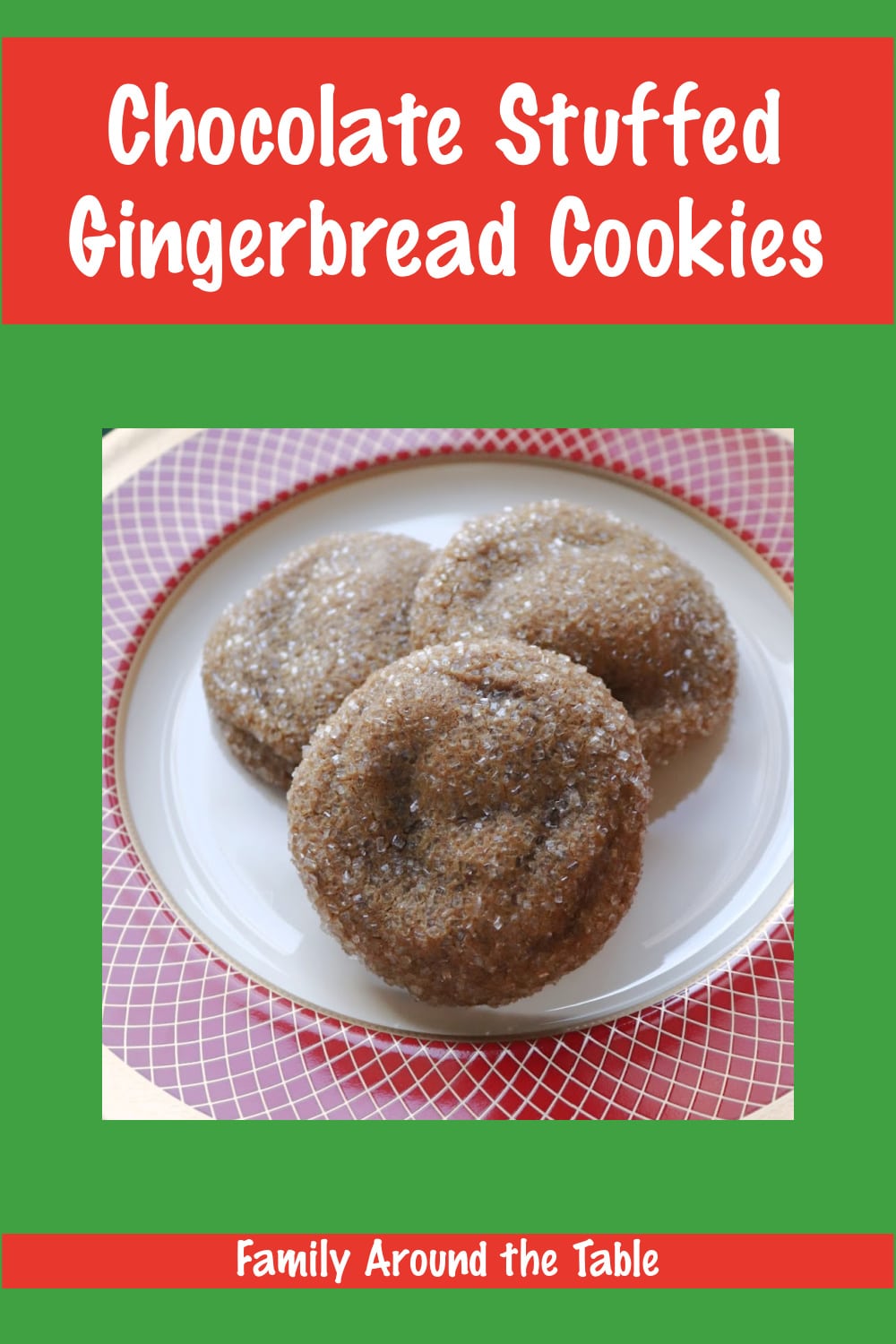 Chocolate Stuffed Gingerbread Cookies | A Decadent Treat