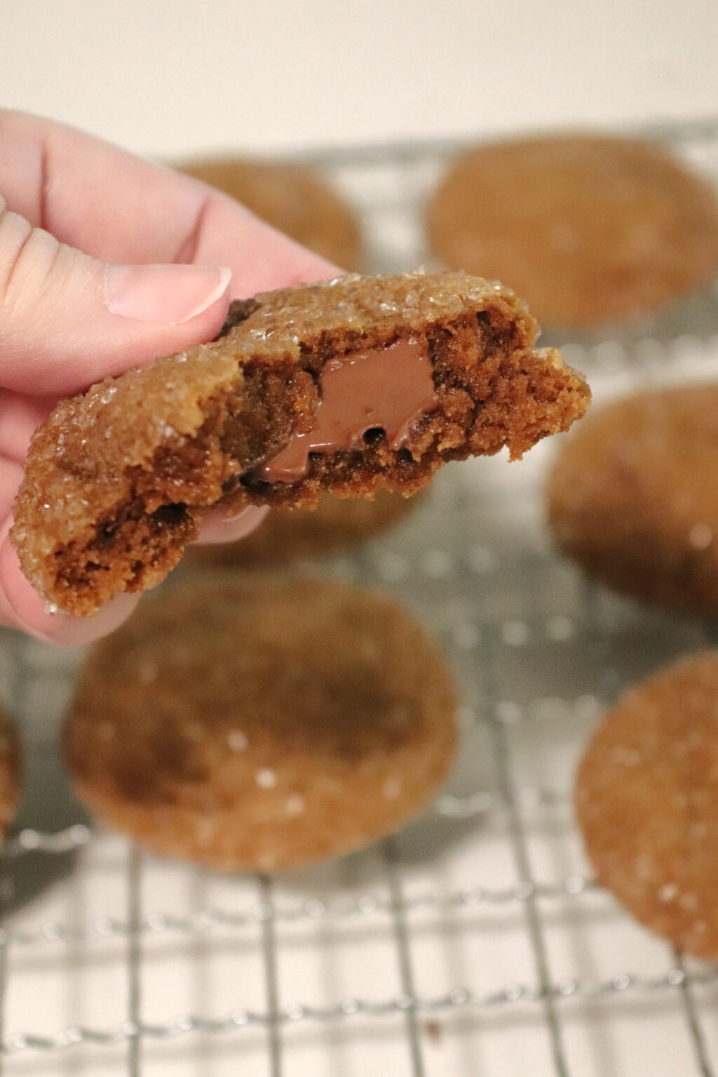 Chocolate Stuffed Gingerbread Cookies | A Decadent Treat