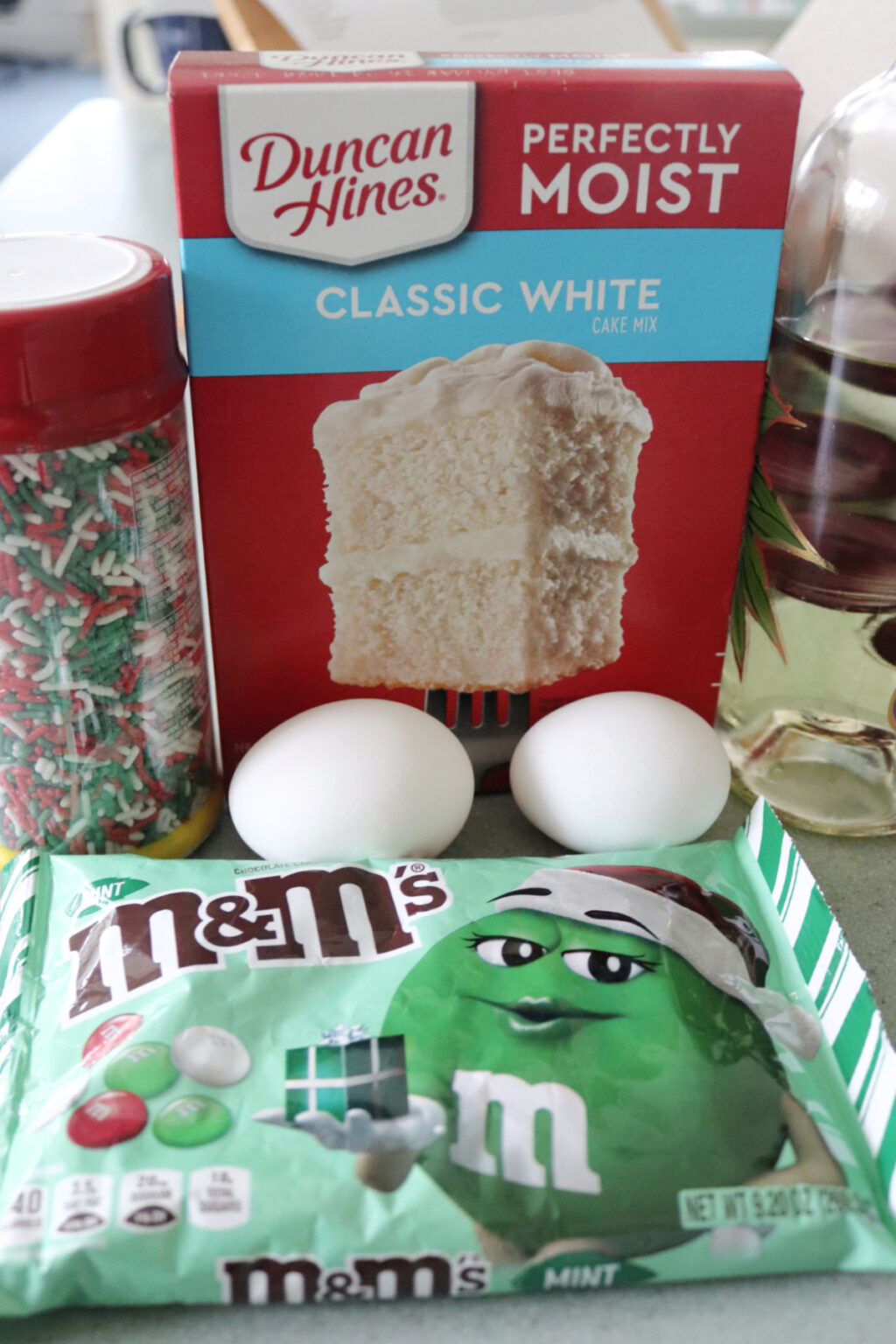 Easy Peppermint Cake Mix Christmas Cookies • Family Around the Table