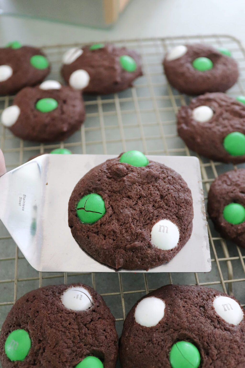 Chocolate Mint M&M Cookies | Family Friendly Recipe