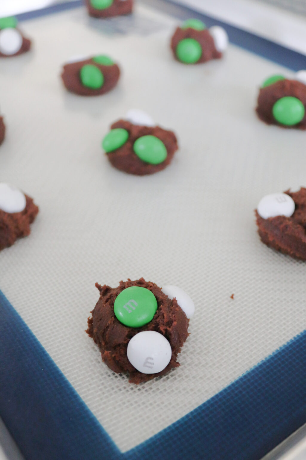 Chocolate Mint M&M Cookies | Family Friendly Recipe