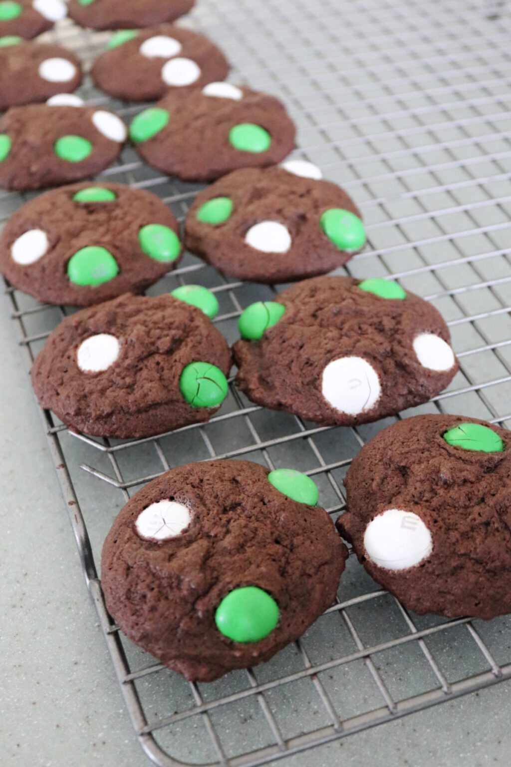Chocolate Mint M&M Cookies | Family Friendly Recipe