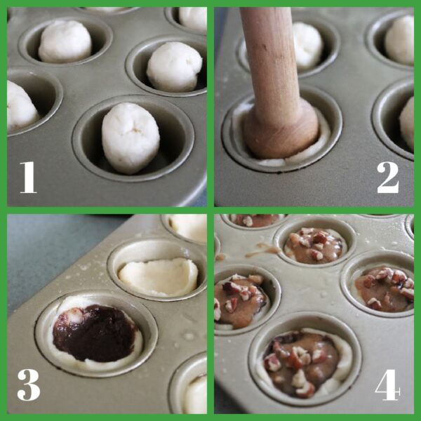 Chocolate Pecan Tassies | Bite Sized Desserts