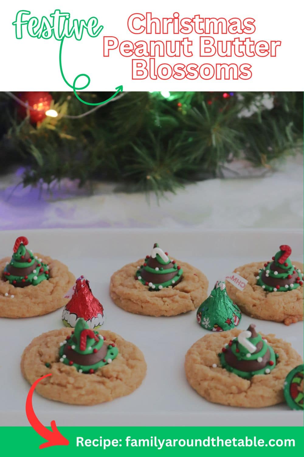Christmas Peanut Butter Blossoms | A Festive Cookie