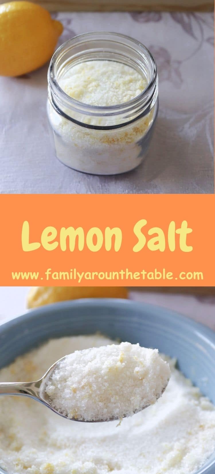 Easy 2 Ingredient Lemon Salt