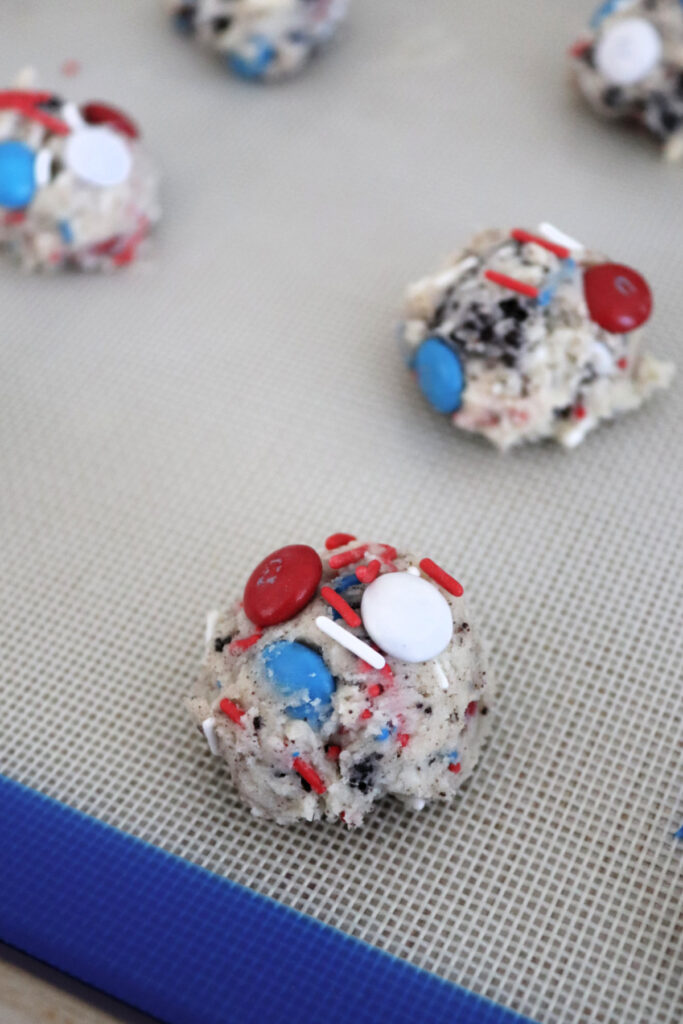 Red White and Blue Cake Mix Cookies | A Patriotic Treat