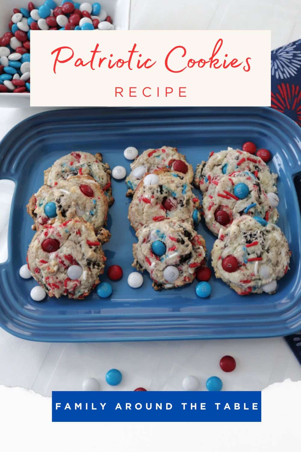 Red White and Blue Cake Mix Cookies | A Patriotic Treat