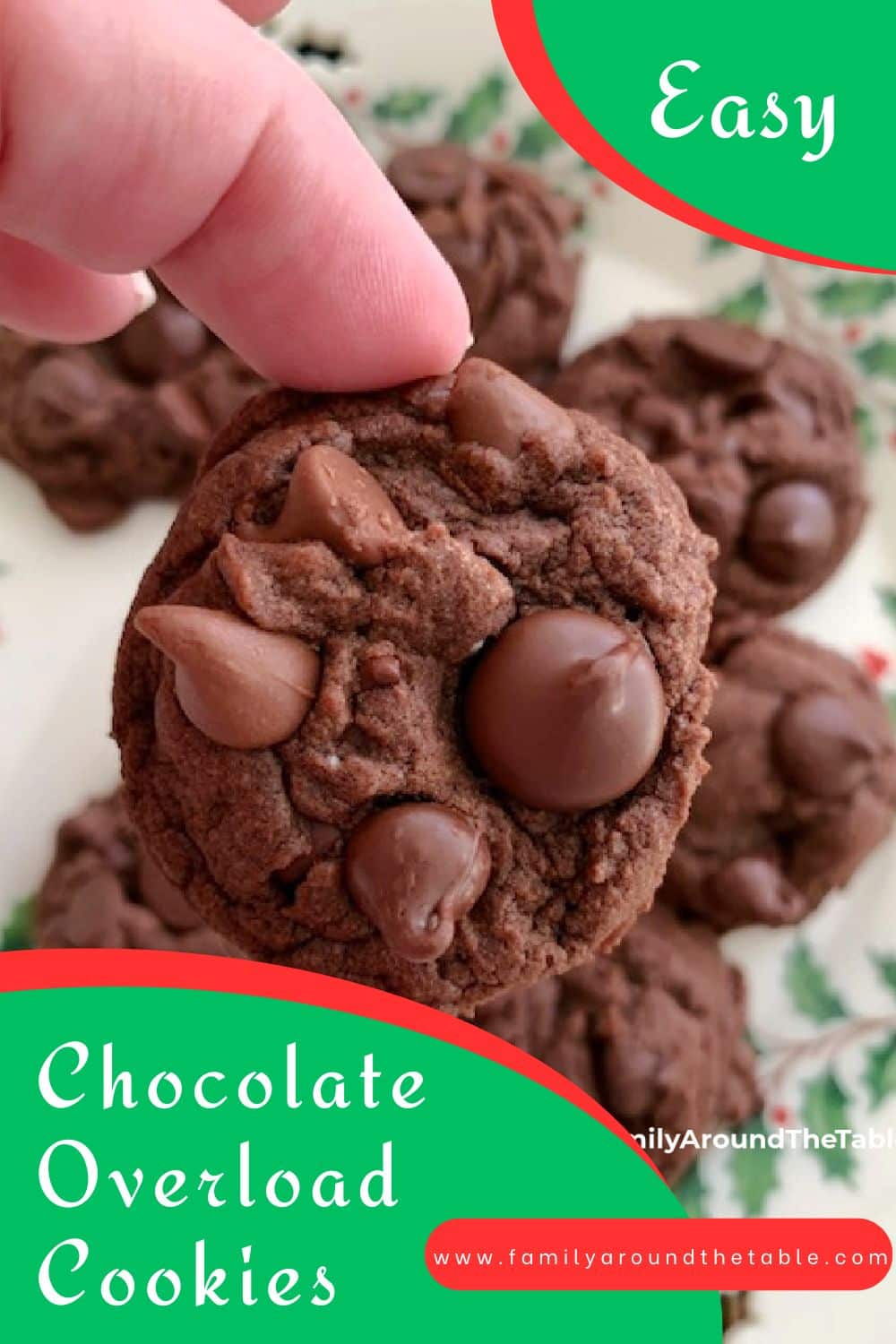 Chocolate Overload Cookies • Family Around the Table