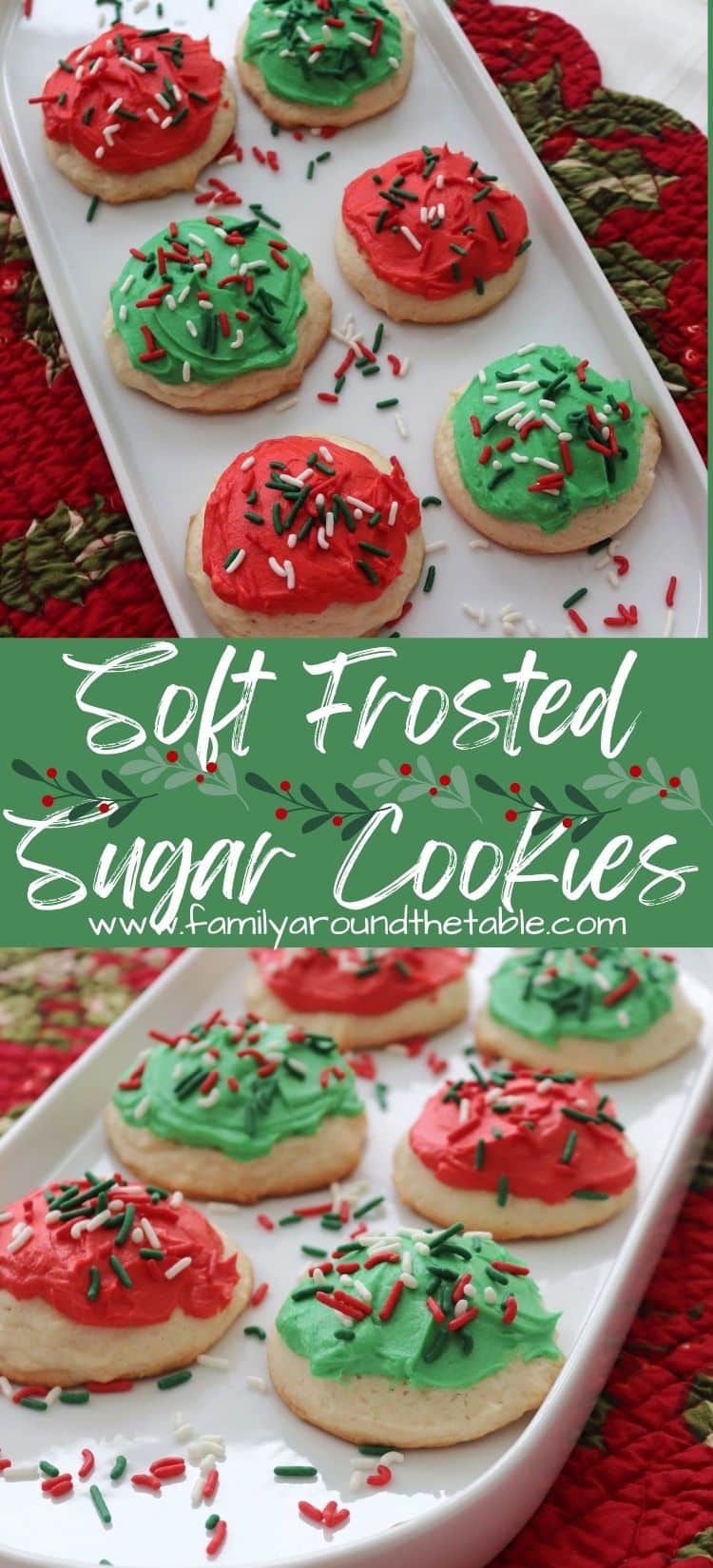 The Best Soft Frosted Sugar Cookies Recipe | A Festive Treat