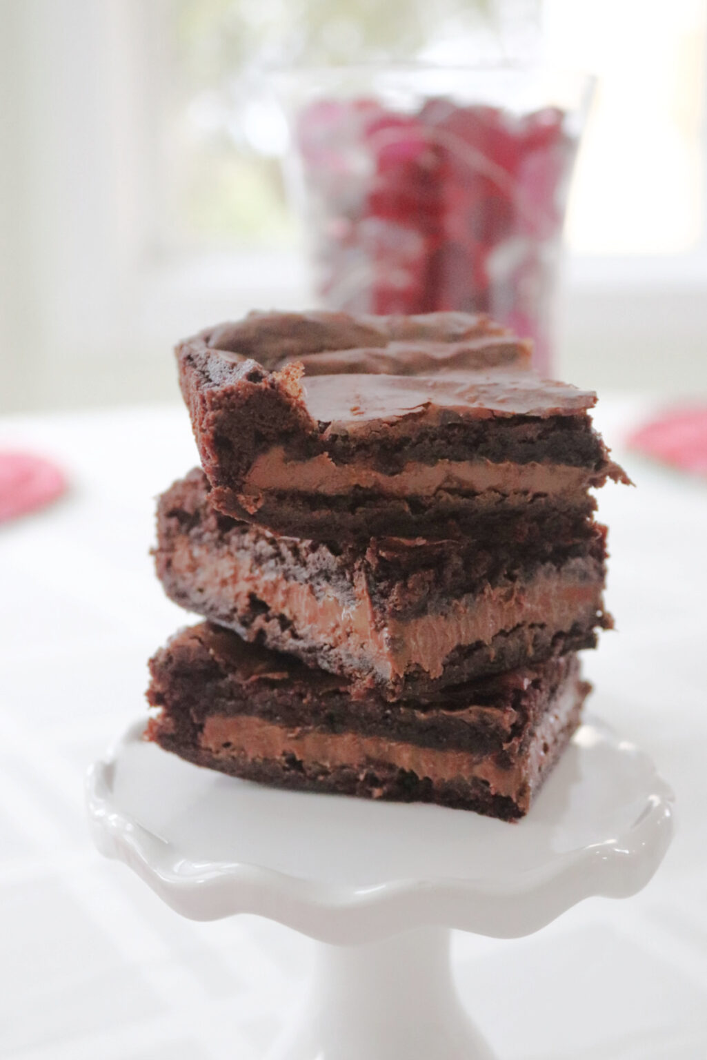Easy Candy Bar Brownies | Chocolate Stuffed Brownies
